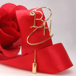 Wire Initial scarf lapel stick pin, Personalized name jewelry, ANY ...